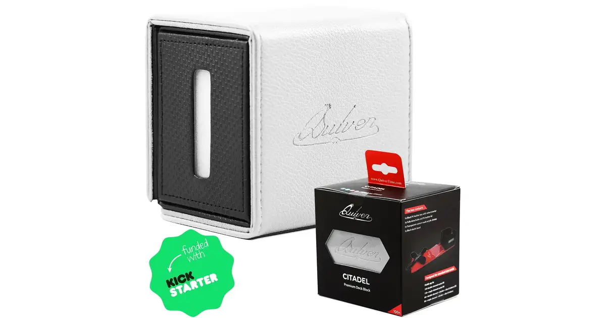MTG Deck Boxes | Gaming Accessories | Quiver Deck Box Citadel in White ...