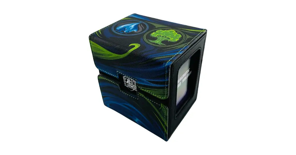 AI Armor Simic MTG Deck Box 100+ | MTG Deck Boxes | Gaming Accessories ...