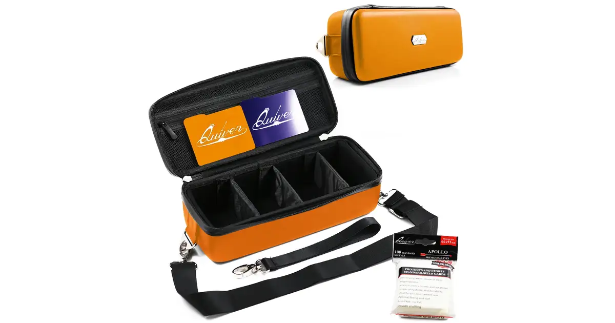 Quiver Bolt TCG Card Case in Orange | Gaming Accessories | Backwoods ...