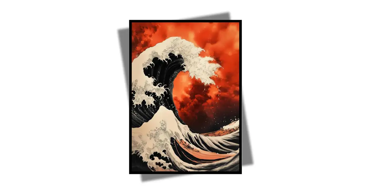 The Great Wave Sleeves - Realm Guard Textured MTG Sleeves - 100 ct ...